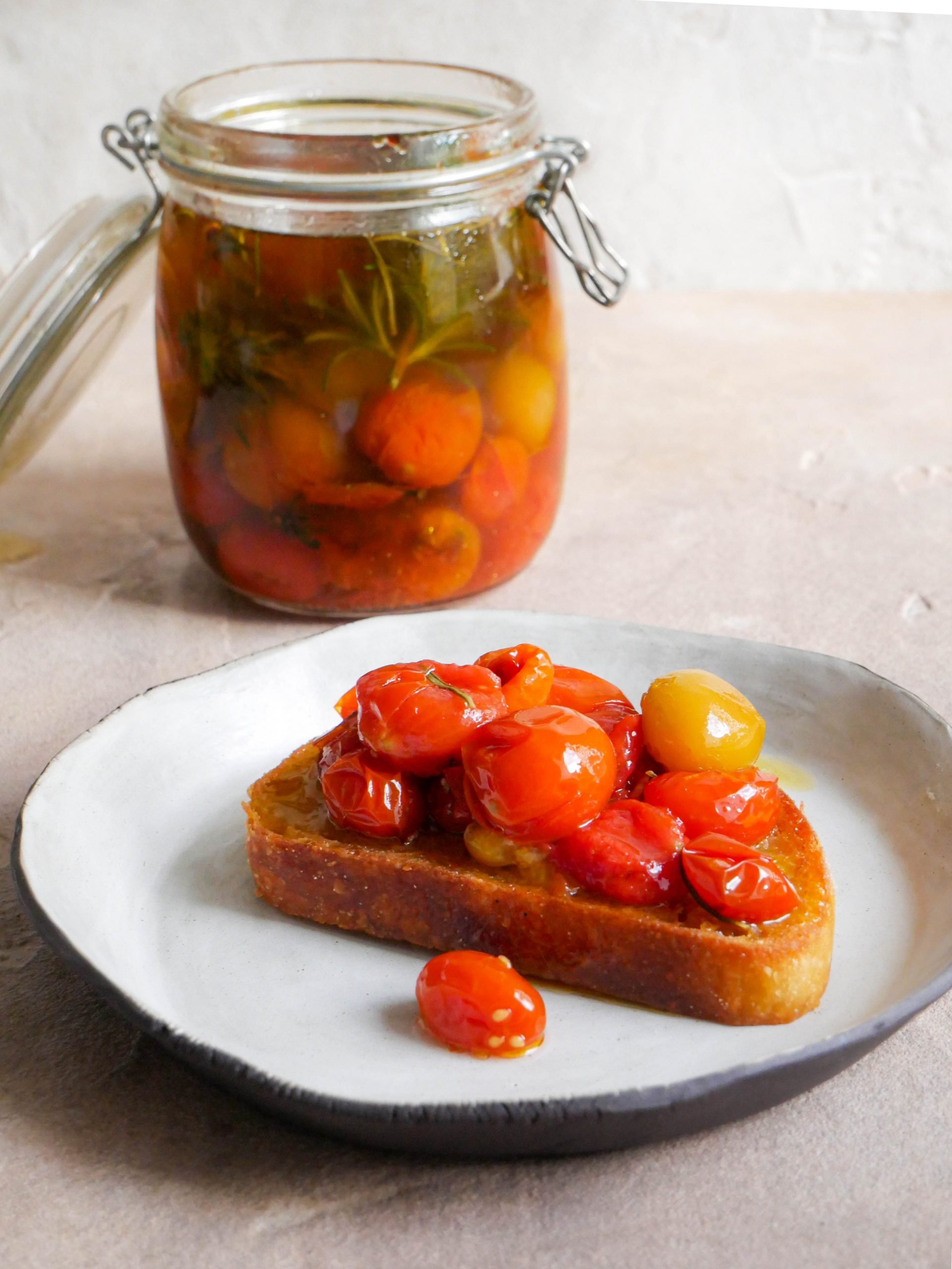 Tomato Confit with Summery Cherry Tomatoes - Daen's Kitchen