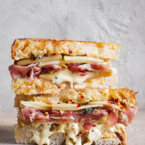 Triple Cream Brie & Hot Honey Toastie - Daen's Kitchen