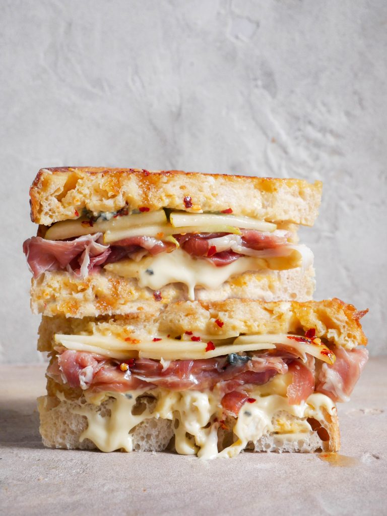 Triple Cream Brie & Hot Honey Toastie - Daen's Kitchen