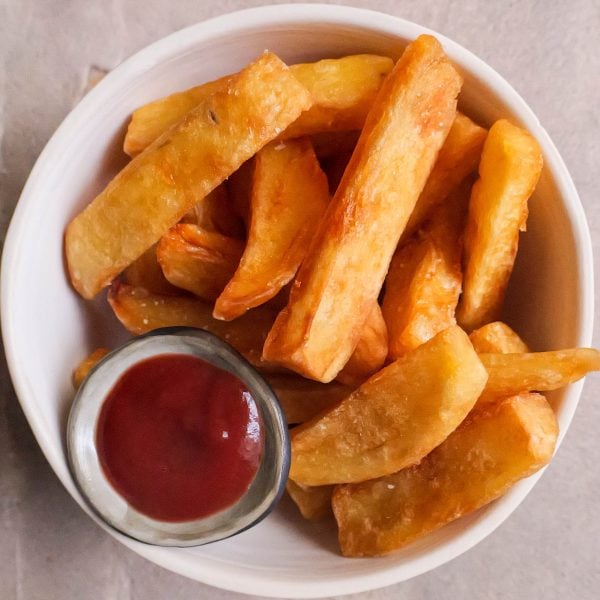 Triple cooked chips for the extra crunch - Daen's Kitchen