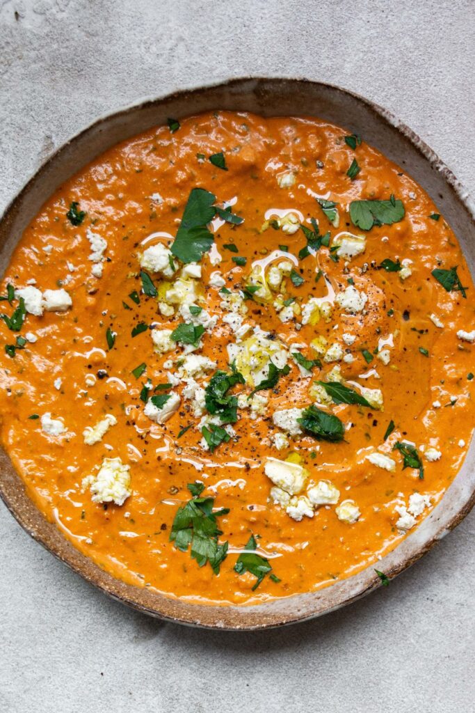Spicy Red Pepper (Capsicum) & Feta Dip - Daen's Kitchen