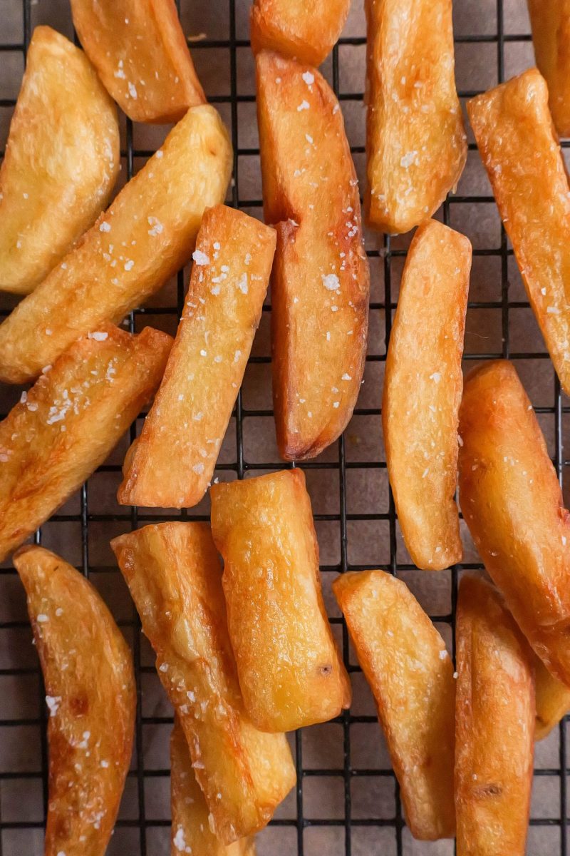 Hot chips with chicken salt - Daen's Kitchen