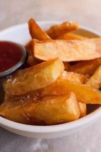 Hot chips with chicken salt - Daen's Kitchen