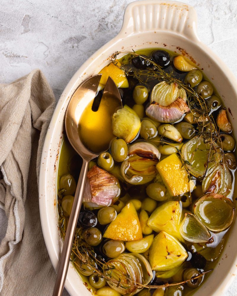 Baked olive confit - Daen's Kitchen