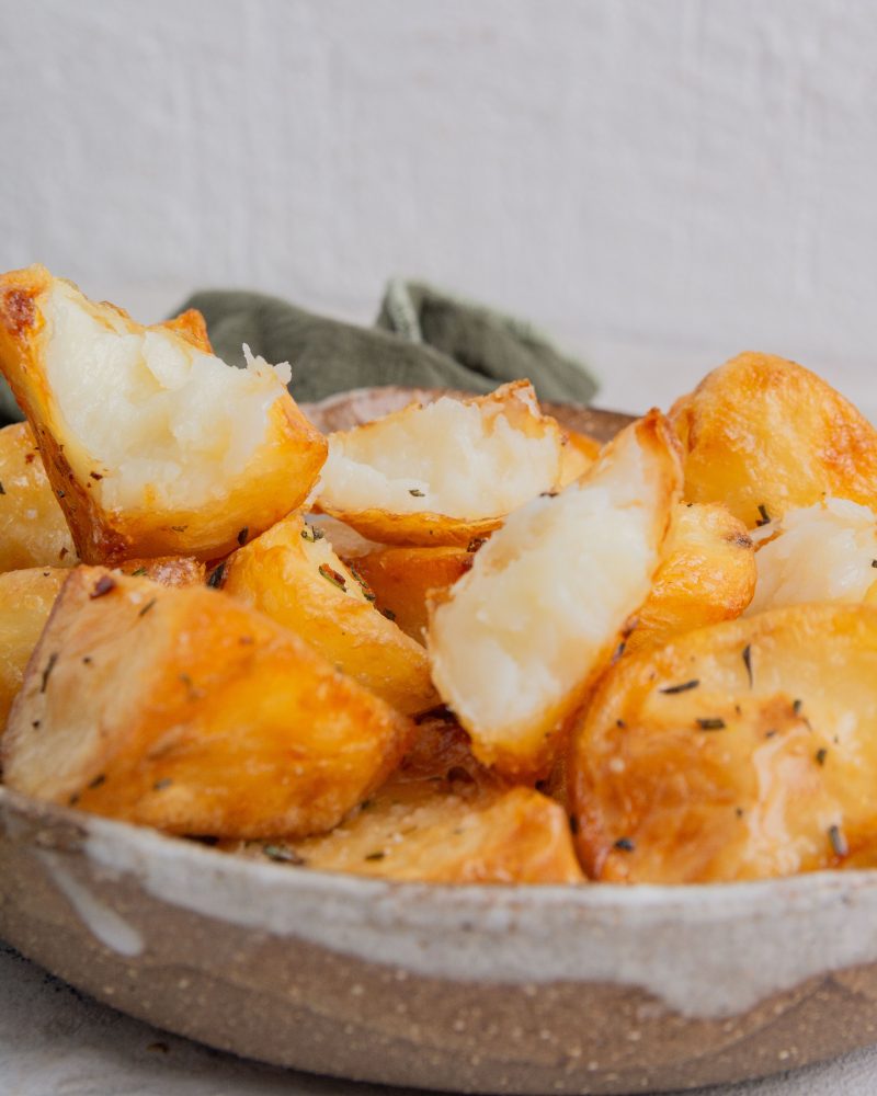 Roasted Duck Fat & Garlic Potatoes - Daen's Kitchen