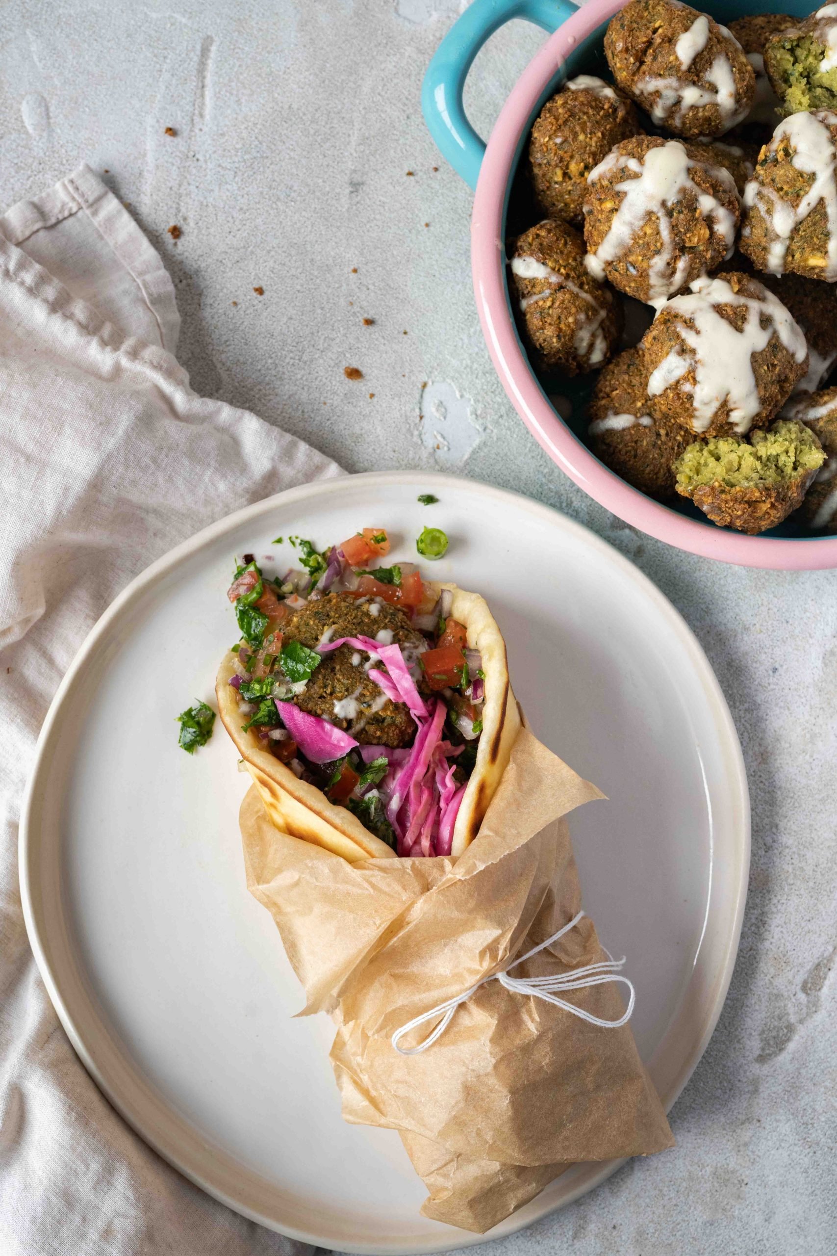 The Ultimate Falafel Wrap - Daen's Kitchen