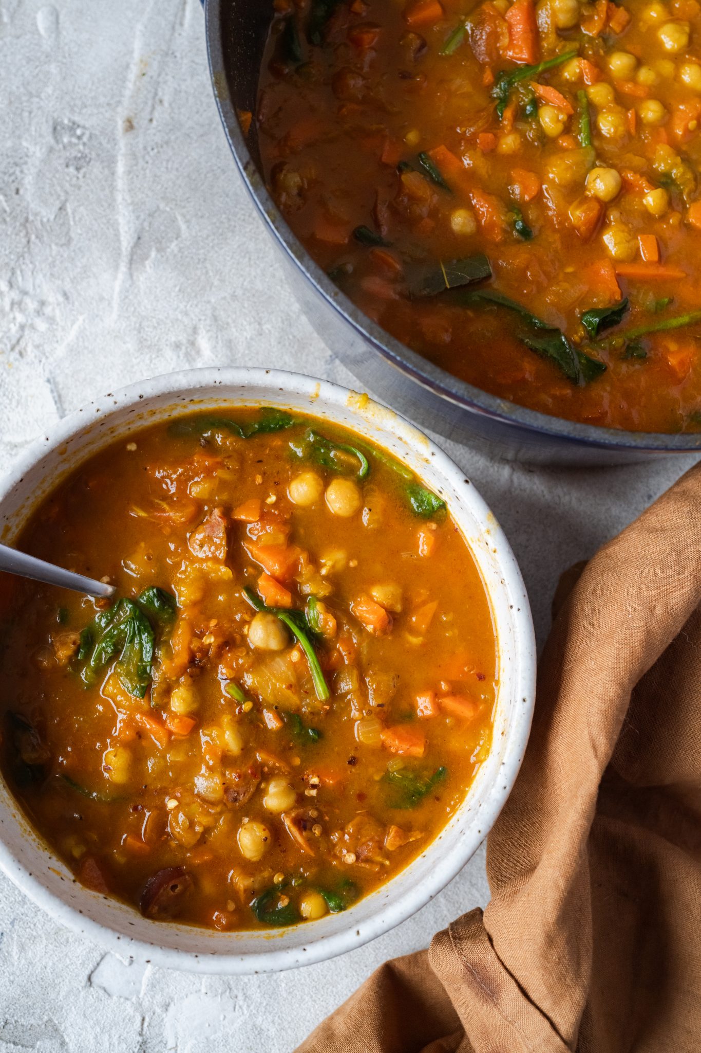 Chickpea, pumpkin and chorizo soup - Daen's Kitchen