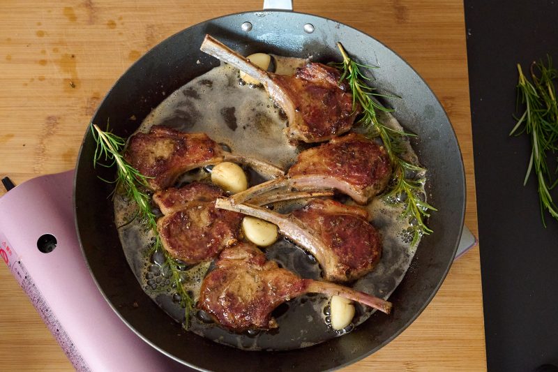 Honey Garlic Butter Lamb Cutlets - Daen's Kitchen