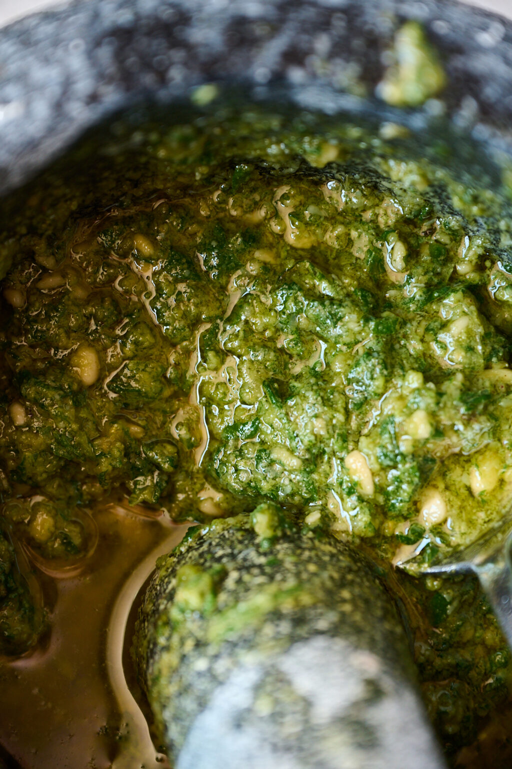 Authentic Mortar & Pestle Pesto - Daen's Kitchen