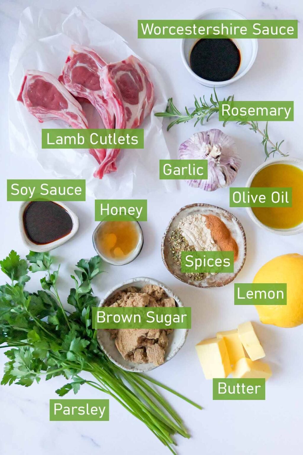 Honey Garlic Butter Lamb Cutlets - Daen's Kitchen